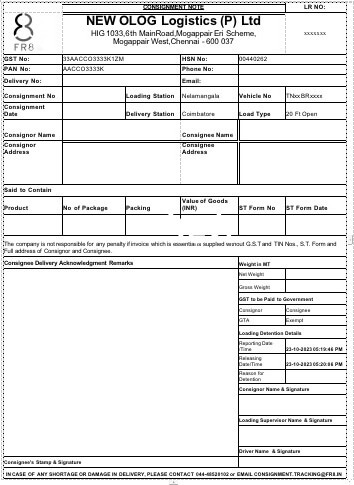Lorry Receipt (LR): A Vital Element in Transportation